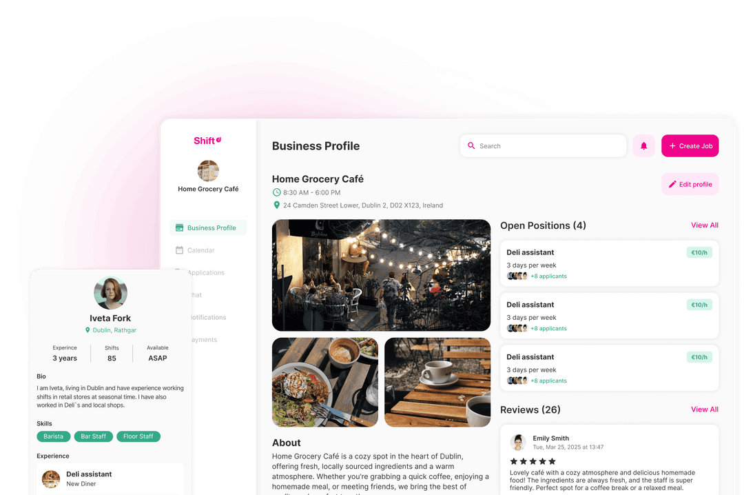 Shift - Instant Local Jobs & Flexible Hiring Platform